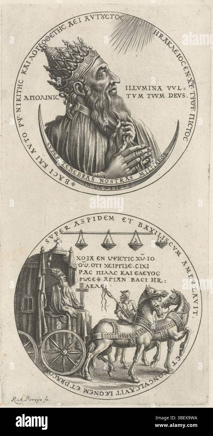 Rome, Persian, Reinier van, Medal with the portrait of Emperor Heracle ...