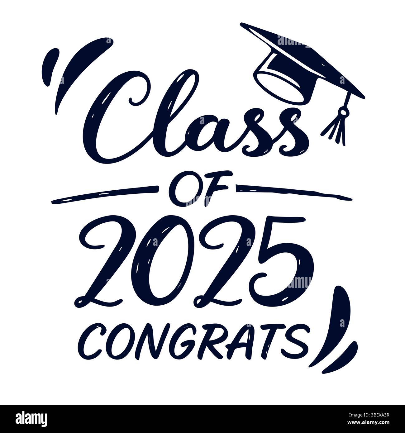 Class of 2025 Congrats greeting sign. Congrats Graduated ...
