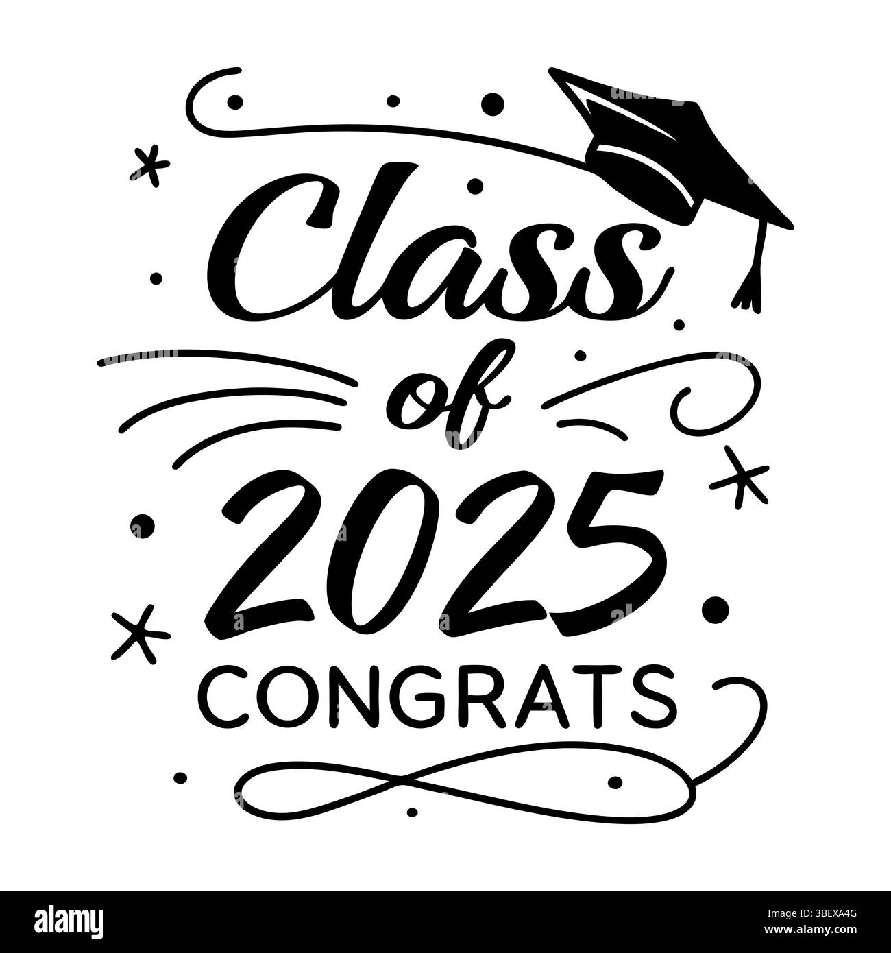 Class of 2025 Congrats greeting sign. Congrats Graduated ...