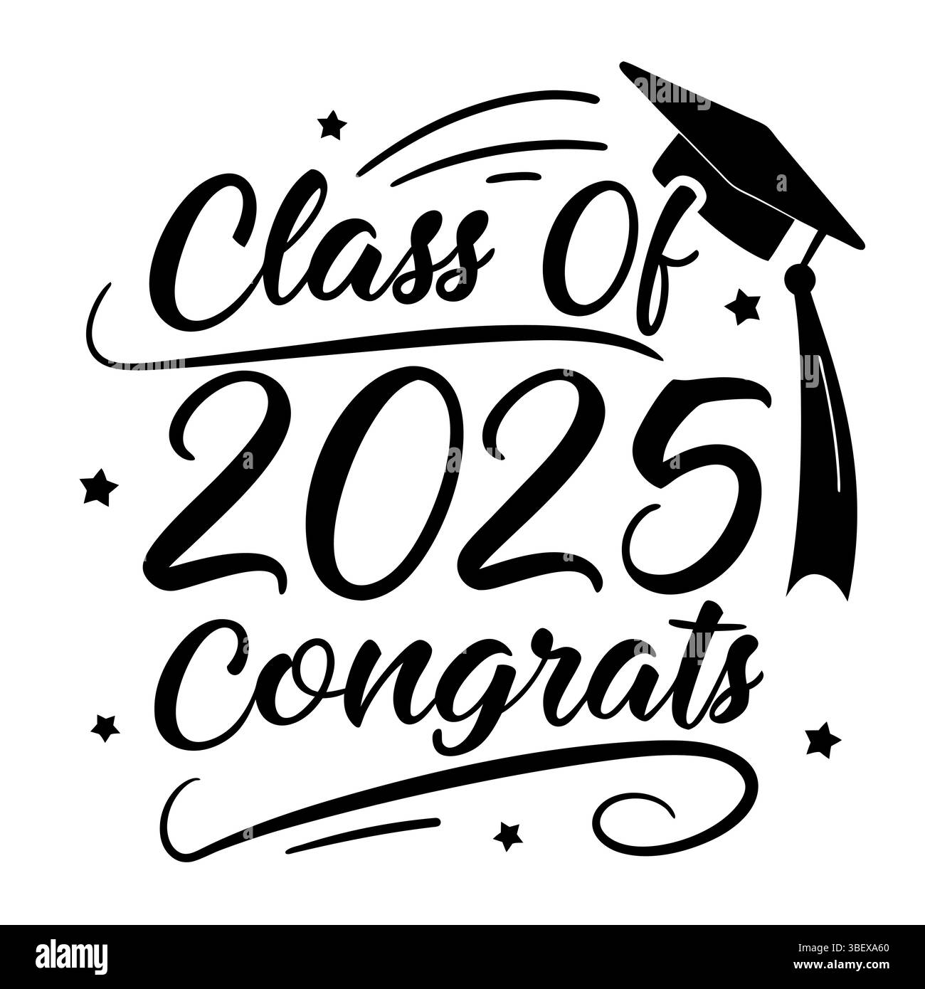 Class of 2025 Congrats greeting sign. Congrats Graduated ...