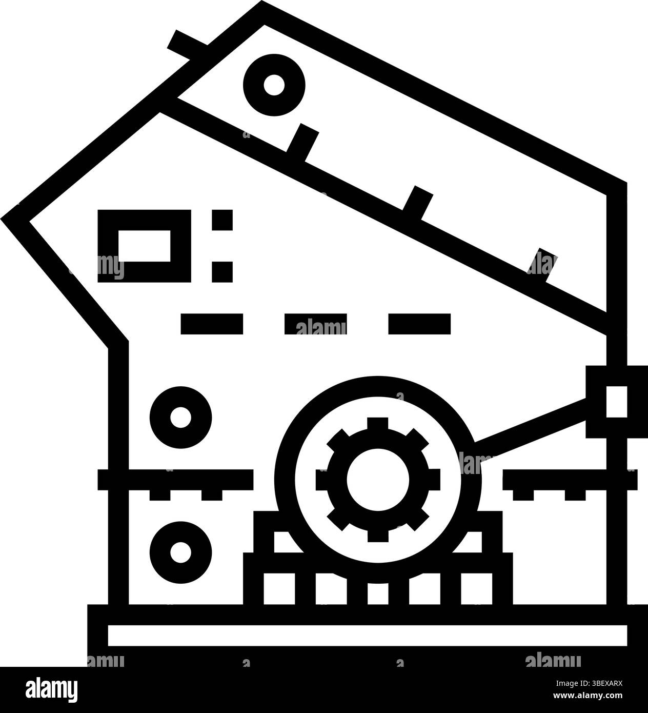 limestone crusher cement production line icon vector illustration Stock Vector Image & Art - Alamy