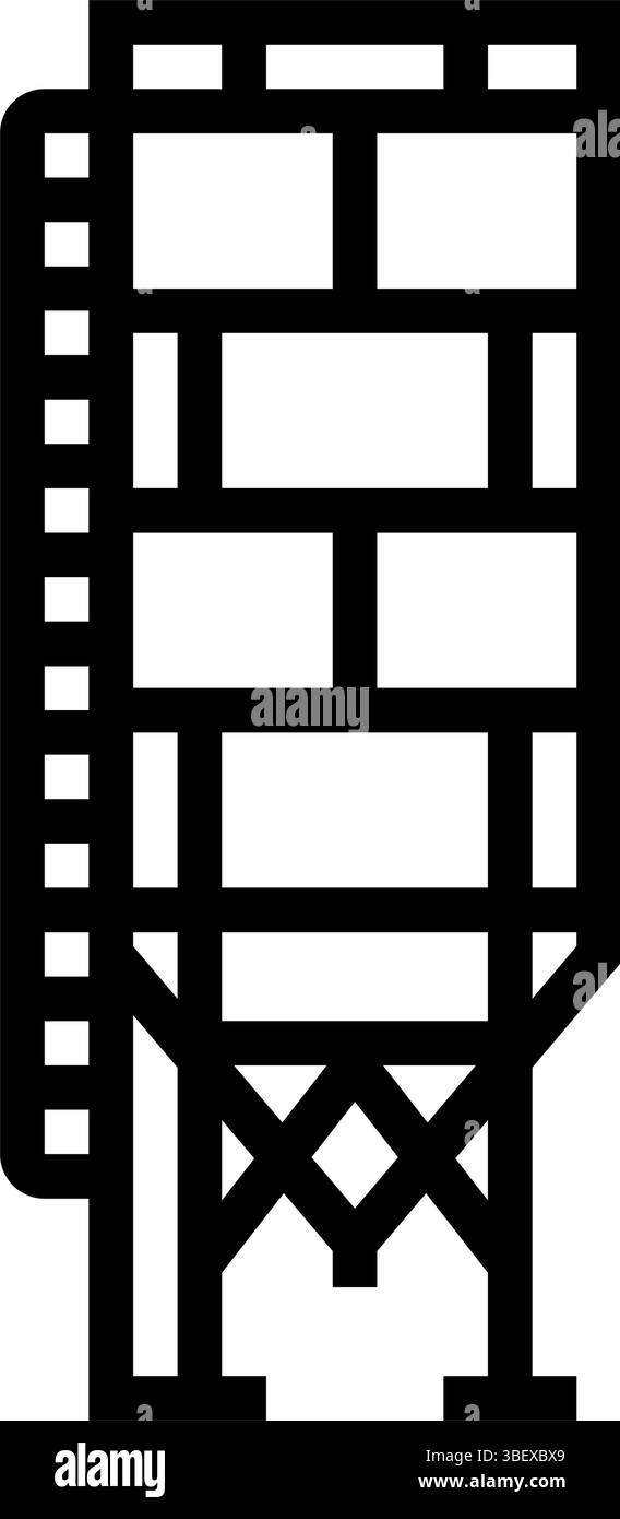 silo cement production line icon vector illustration Stock Vector Image ...