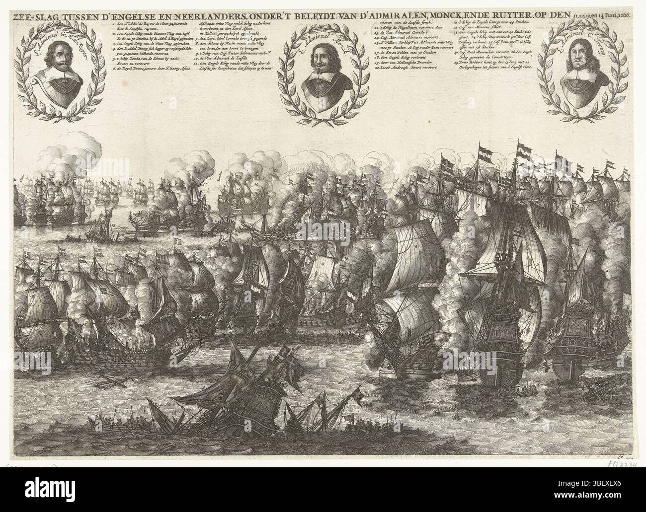 Northern Netherlands, Sea battle between d'English and Neerlanders ...