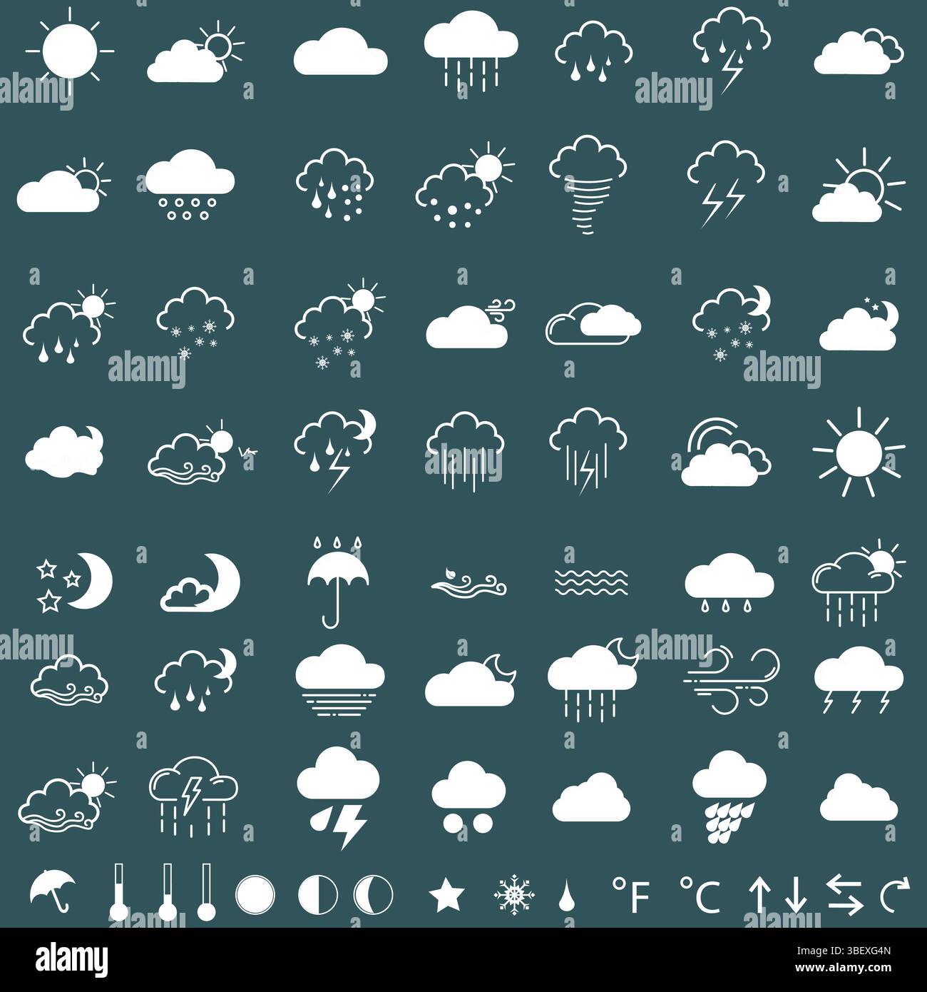 clouds icons , clouds icons set Stock Vector Image & Art - Alamy
