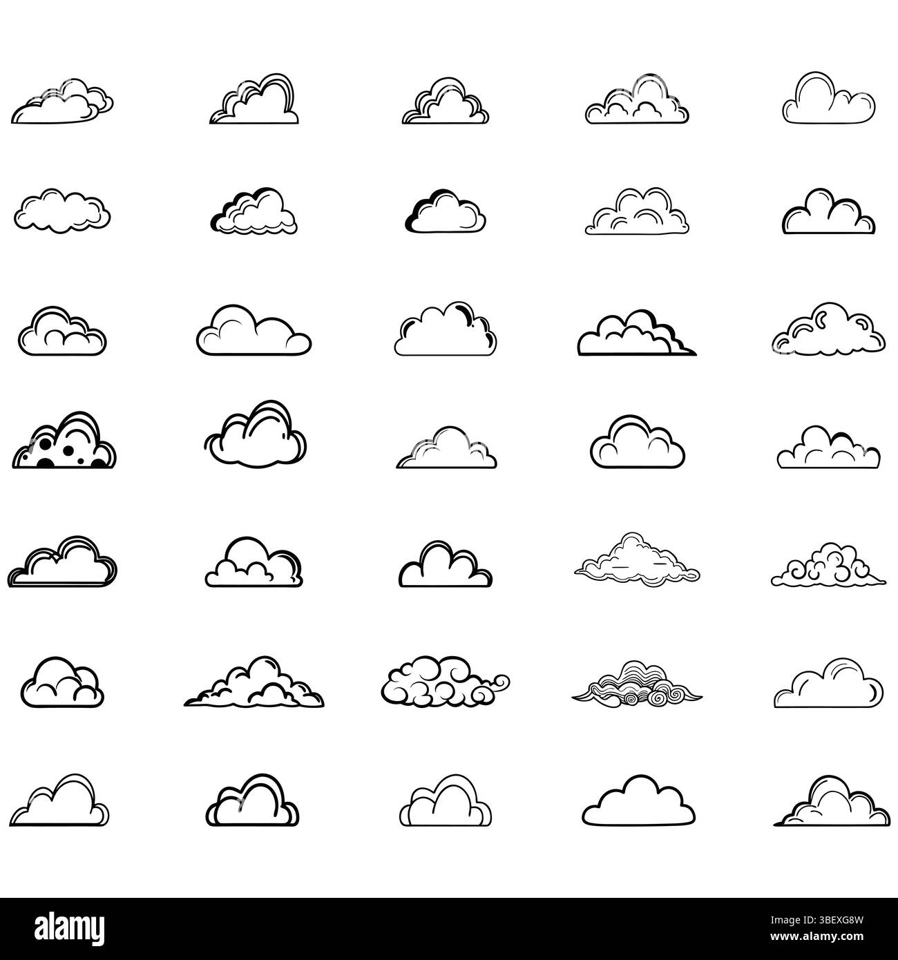 clouds icons , clouds icons set Stock Vector Image & Art - Alamy