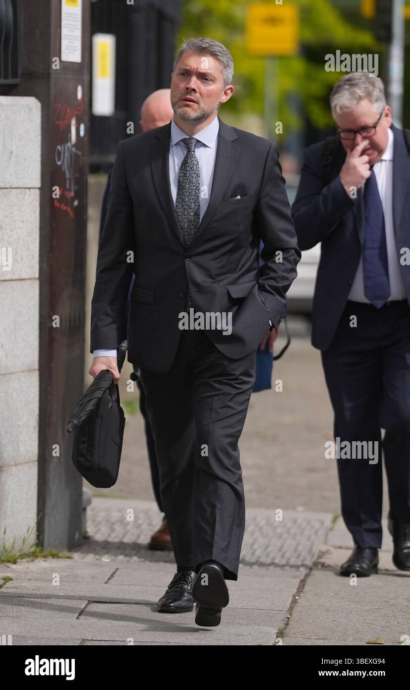 Director of BBC Northern Ireland, Adam Smyth, outside the High Court in ...