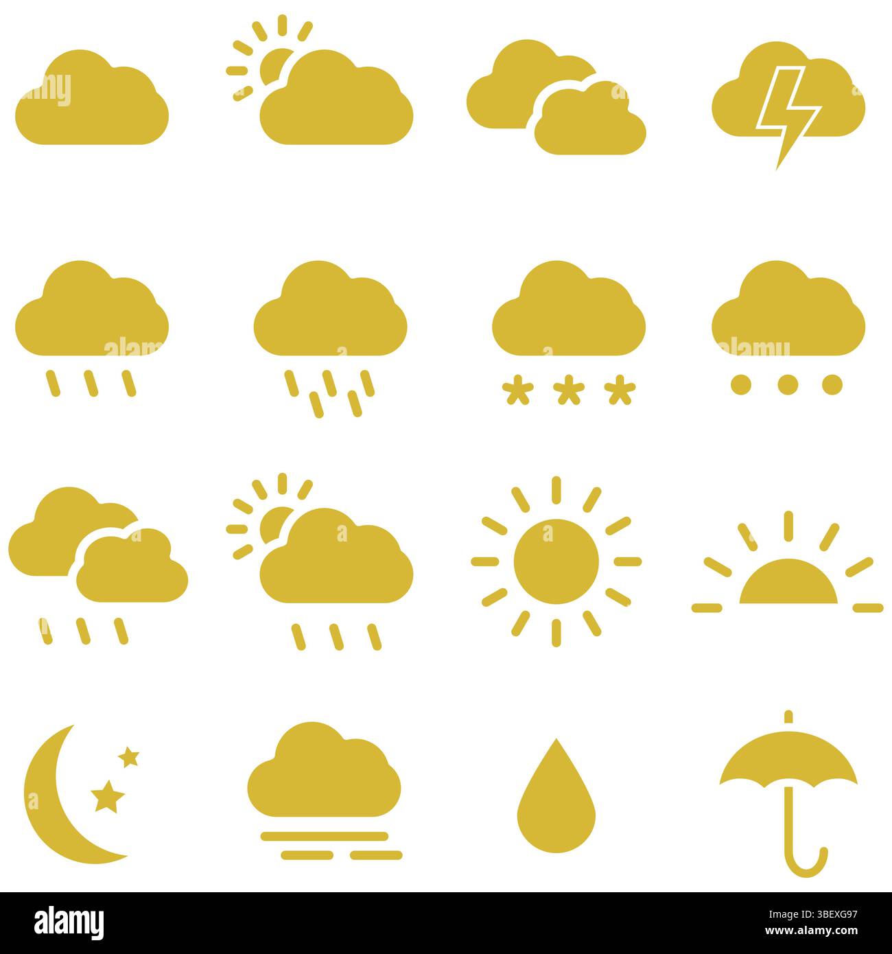 clouds icons set , clouds icons Stock Vector Image & Art - Alamy