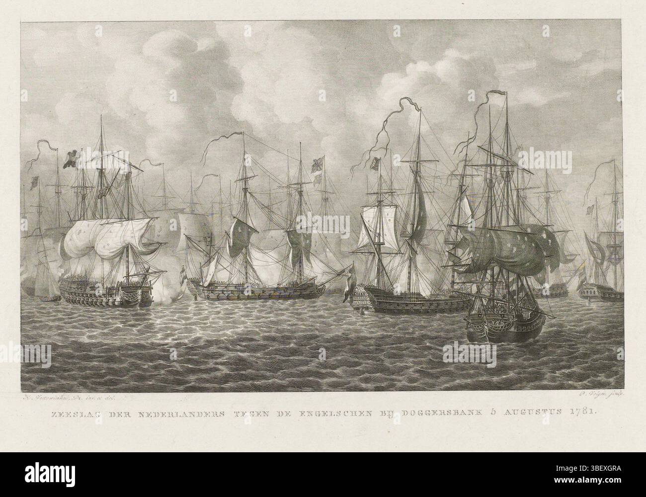 Zeeslag der nederlanders versus de engelschen hi-res stock photography ...