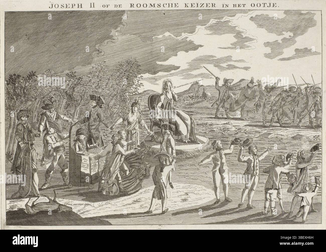 Northern Netherlands, Joseph II or the Roman Emperor in Ootje ...