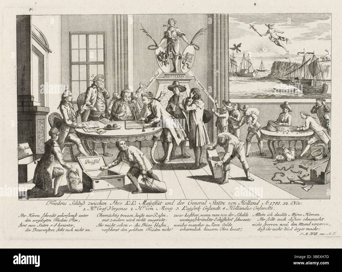 Augsburg, Will, Johann Martin, Germany, Friedens Schluß zwischen Ihro K ...