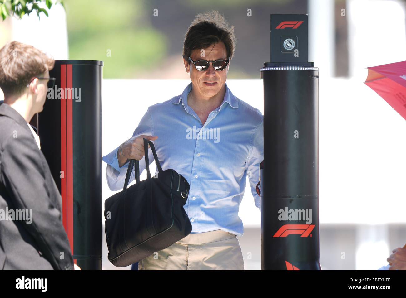 Mercedes team principal Toto Wolff arrives at the Circuit de Barcelona ...