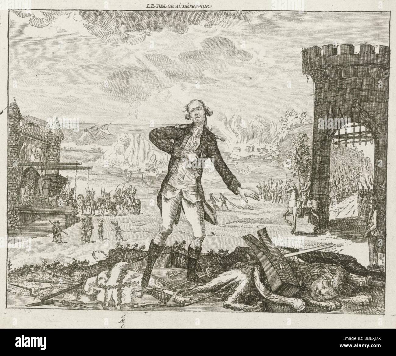Southern Netherlands, Brabantse Omvertelling, 1787-1790, Le Belge au ...