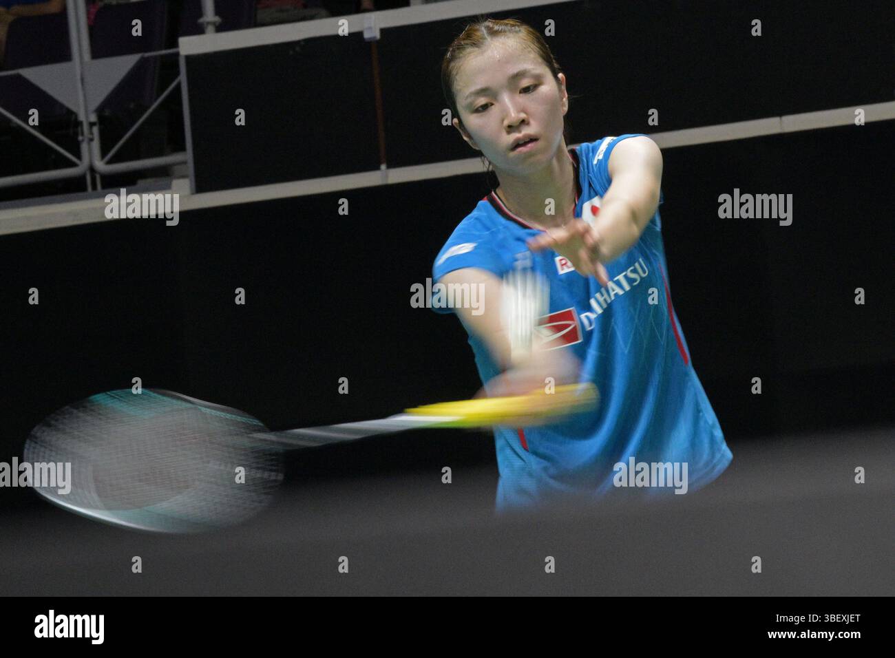 Singapore. 30th May, 2025. Nidaira Natsuki of Japan serves during the ...