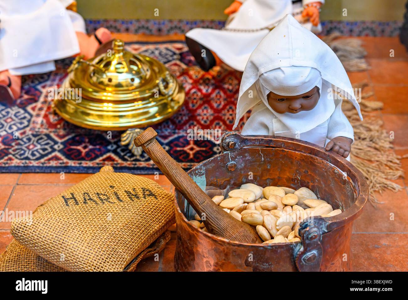Toy exhibit depicting the tradition of nuns making and selling pastries ...