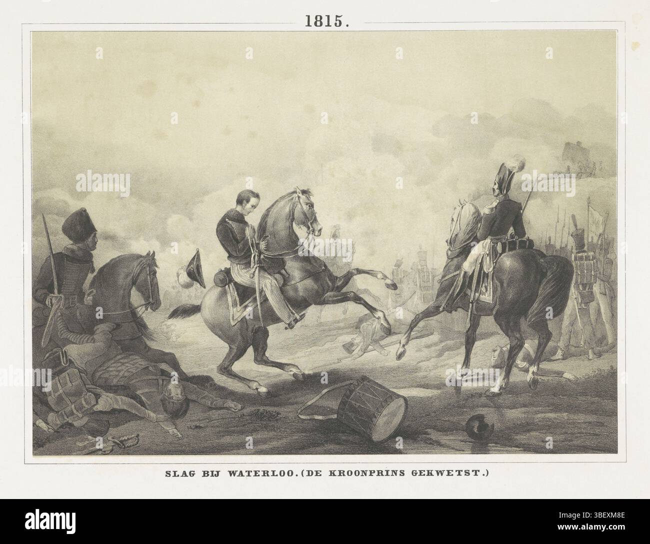 The Netherlands, 1815, Battle of Waterloo. (The Crown Prince hurt ...