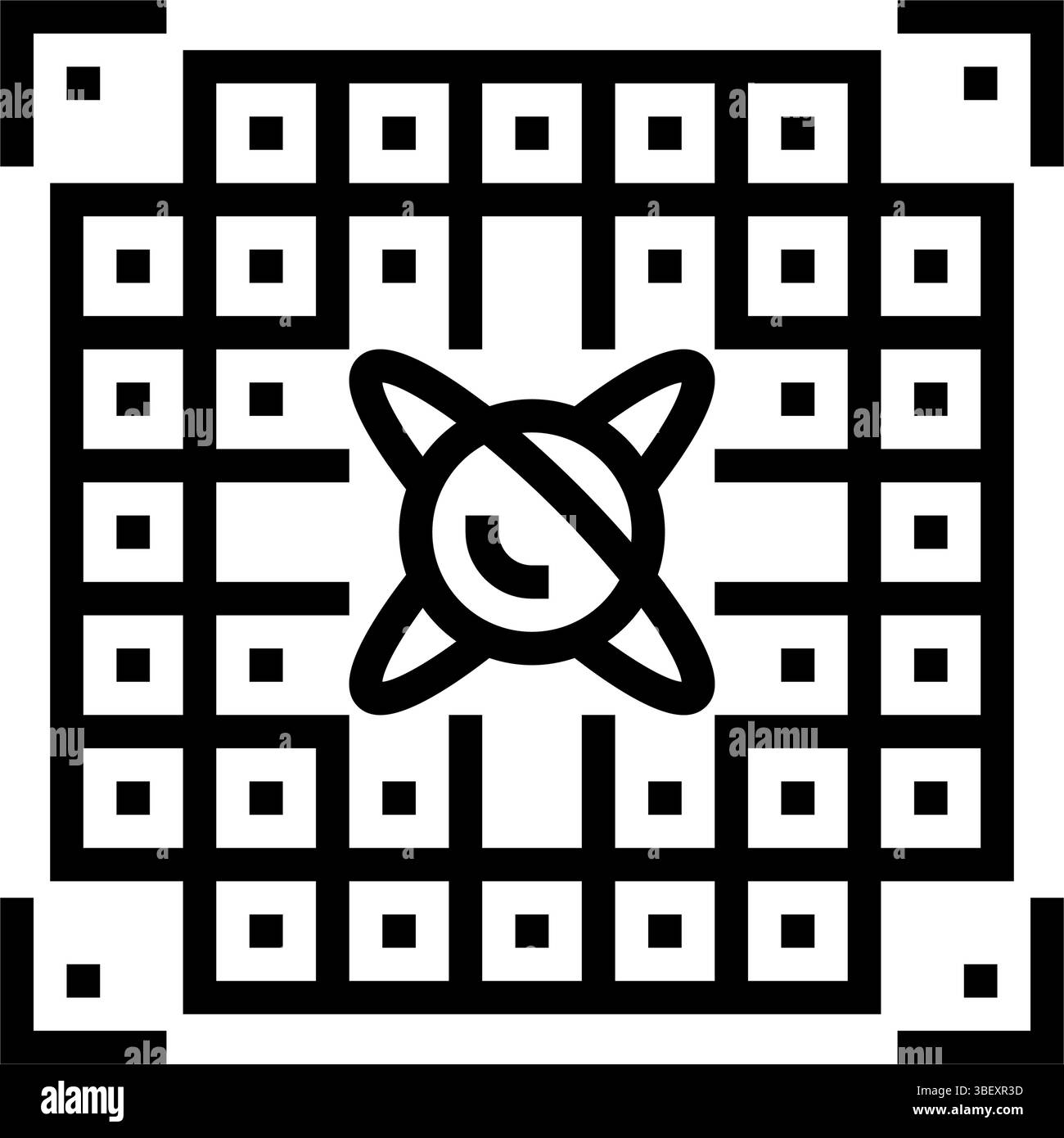 chip entangled qubits quantum computer line icon vector illustration Stock Vector Image & Art ...