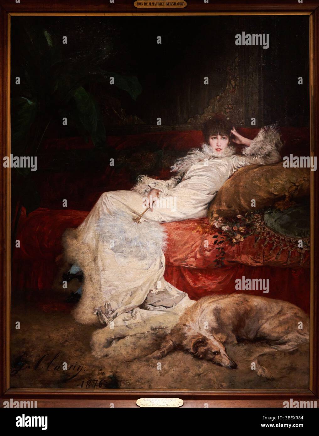Portrait of Sarah Bernhardt, 1876, Georges Jules Victor Clairin (París ...