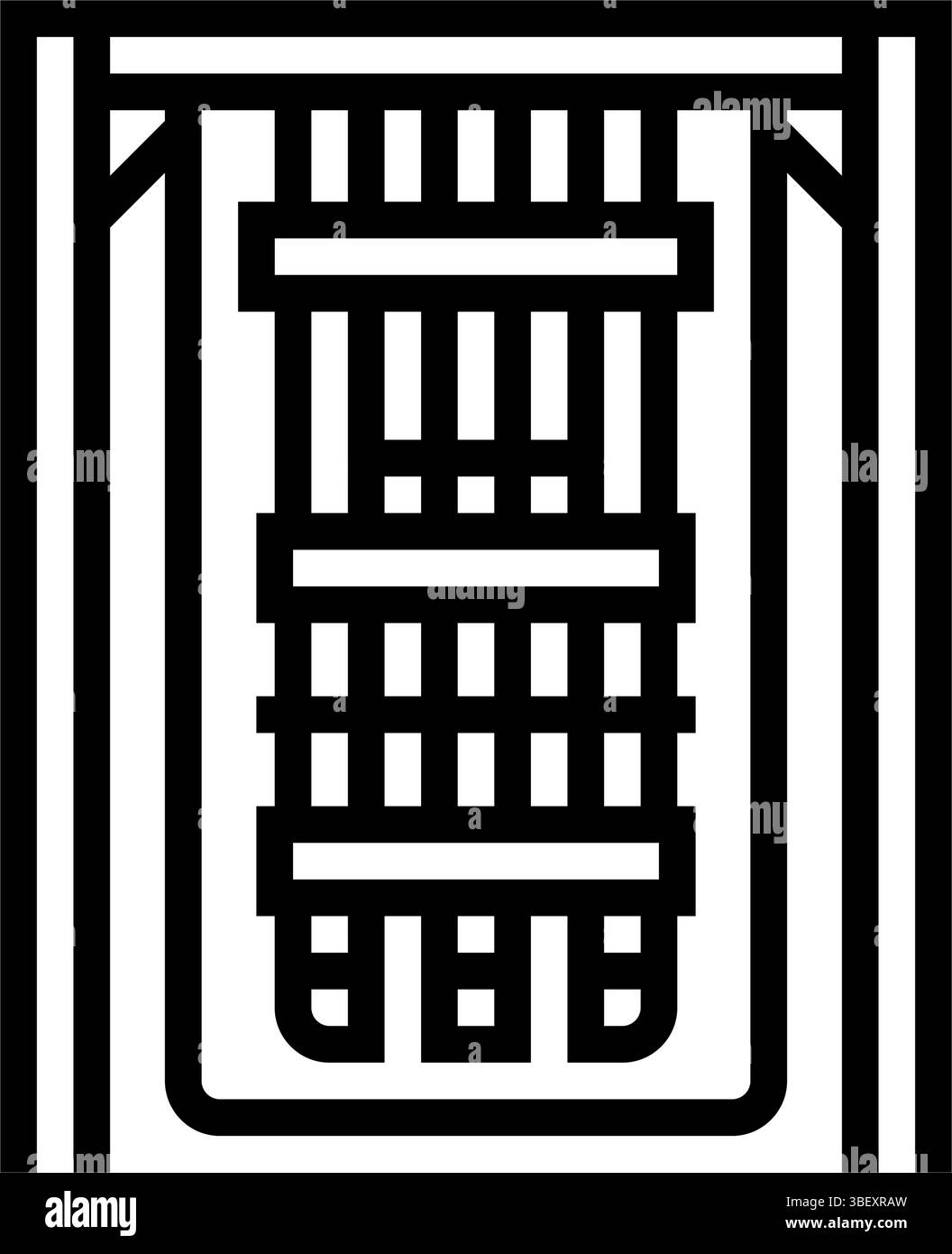 processor inside cooling chamber line icon vector illustration Stock ...