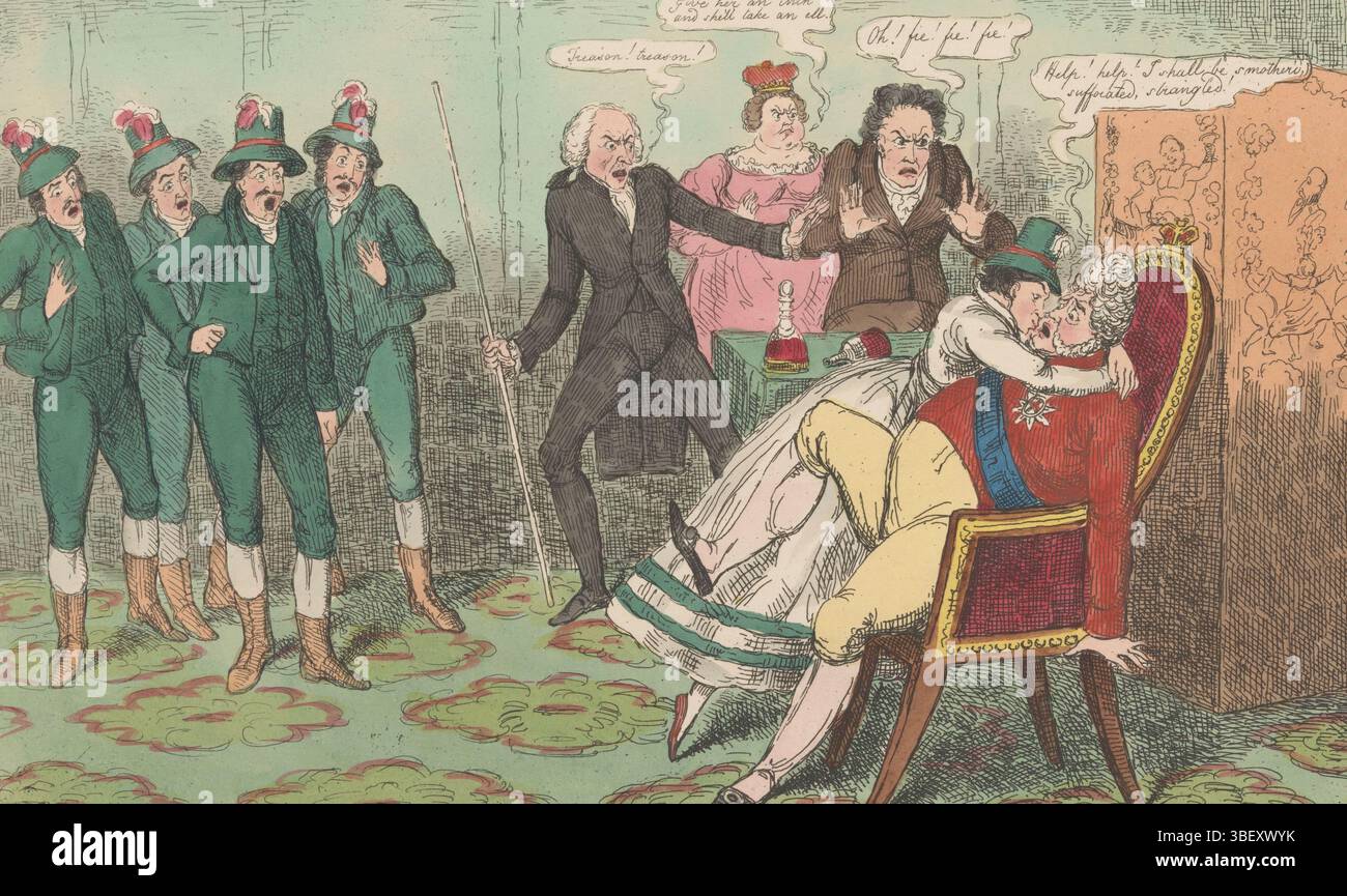 Kissed british king george iv hi-res stock photography and images - Alamy