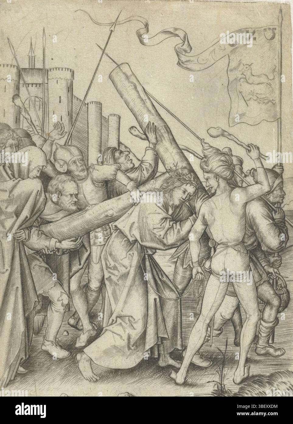 Germany, Monogrammist AG (15th century), Passion story, Cross-dragging ...