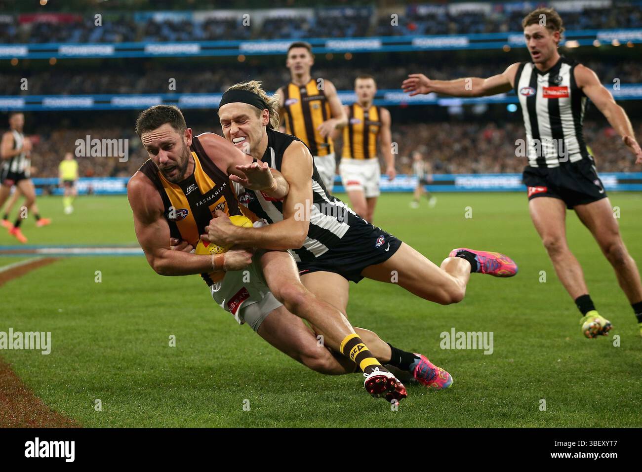 Melbourne, Australia. 30th May, 2025. Jack Gunston of the Hawks and ...