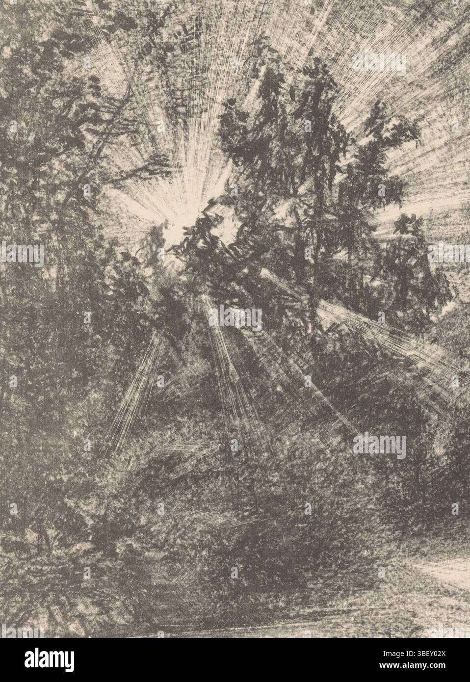 Lion Cachet, Carel Adolph, Breakthrough sun in a garden, vero - stamped ...
