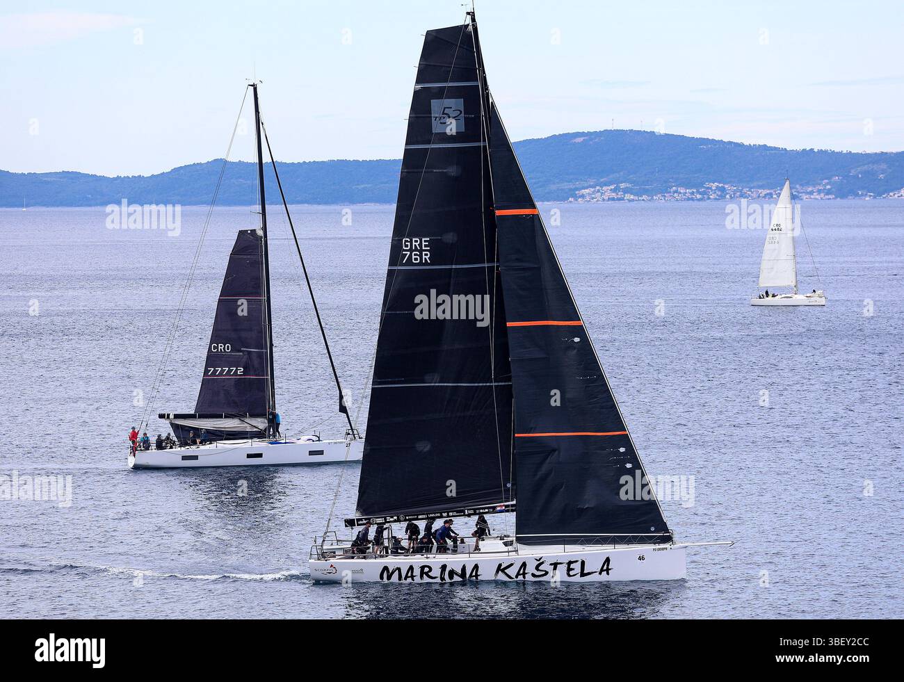 Split, Croatia. 30th May, 2025. Sailboats gather during the 34th Komiza ...