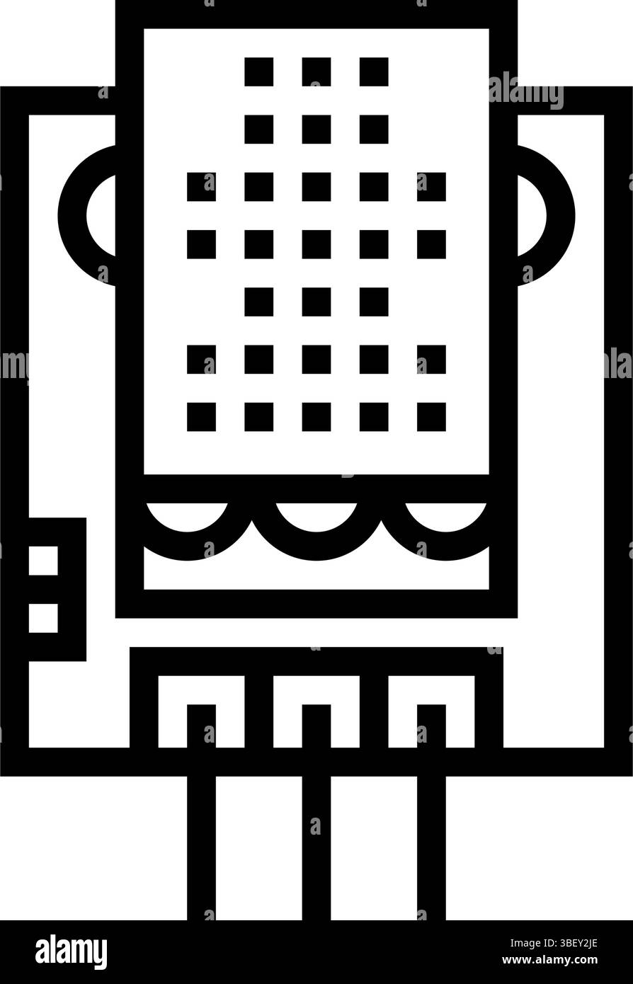 temperature sensor module line icon vector illustration Stock Vector ...