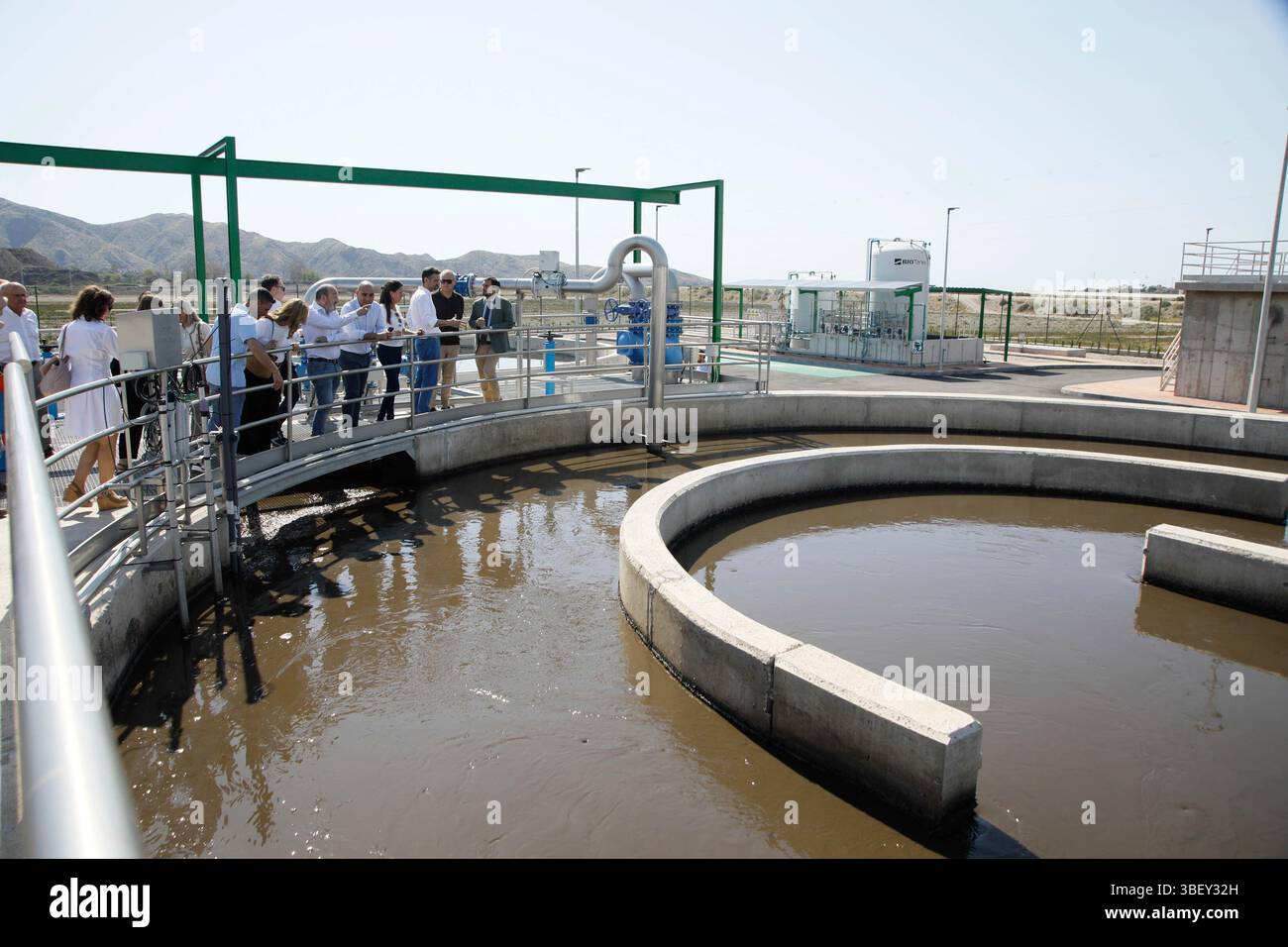 Completed works of the new Wastewater Treatment Plant (WWTP) and the ...