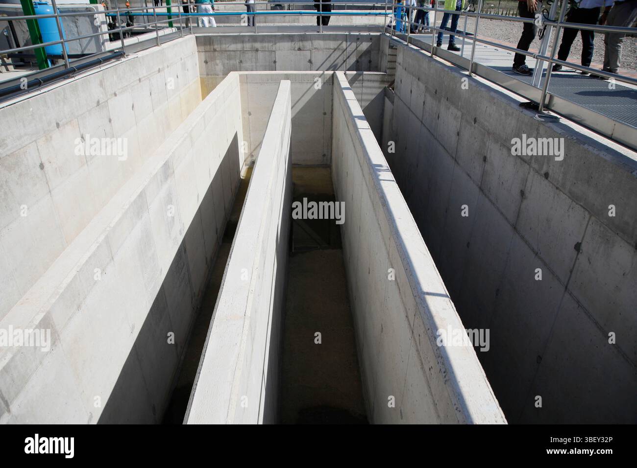 Completed works of the new Wastewater Treatment Plant (WWTP) and the ...