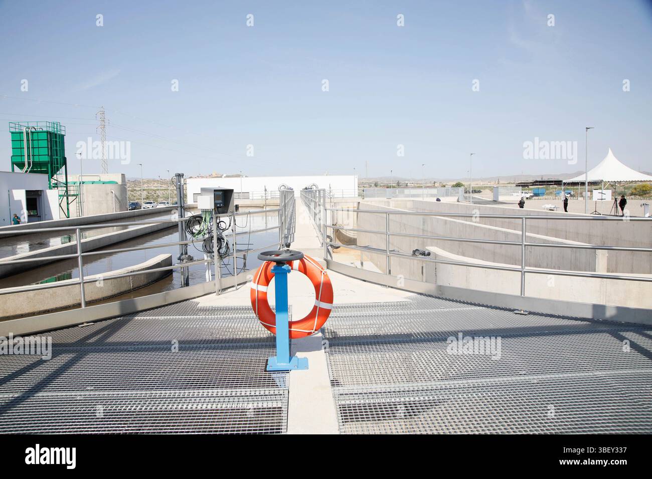 Completed works of the new Wastewater Treatment Plant (WWTP) and the ...