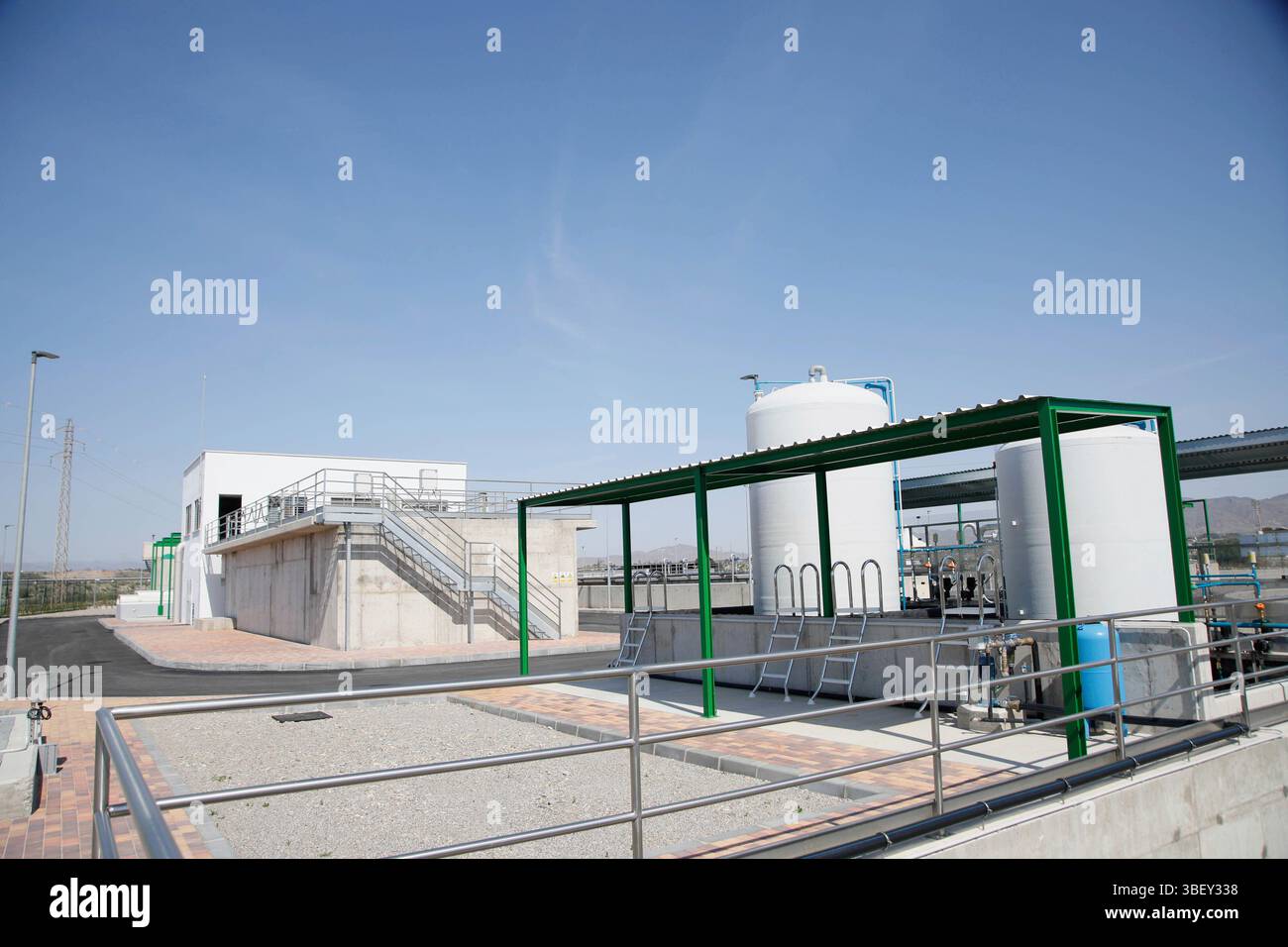 Completed works of the new Wastewater Treatment Plant (WWTP) and the ...