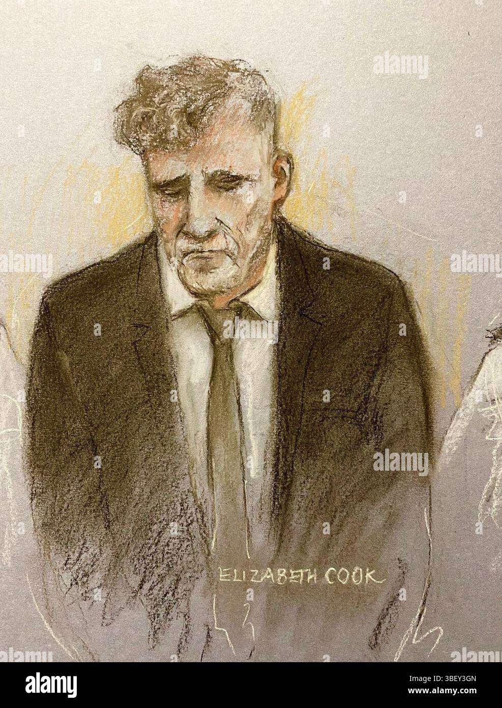 Court artist sketch by Elizabeth Cook of Paul Doyle, 53, appearing at ...
