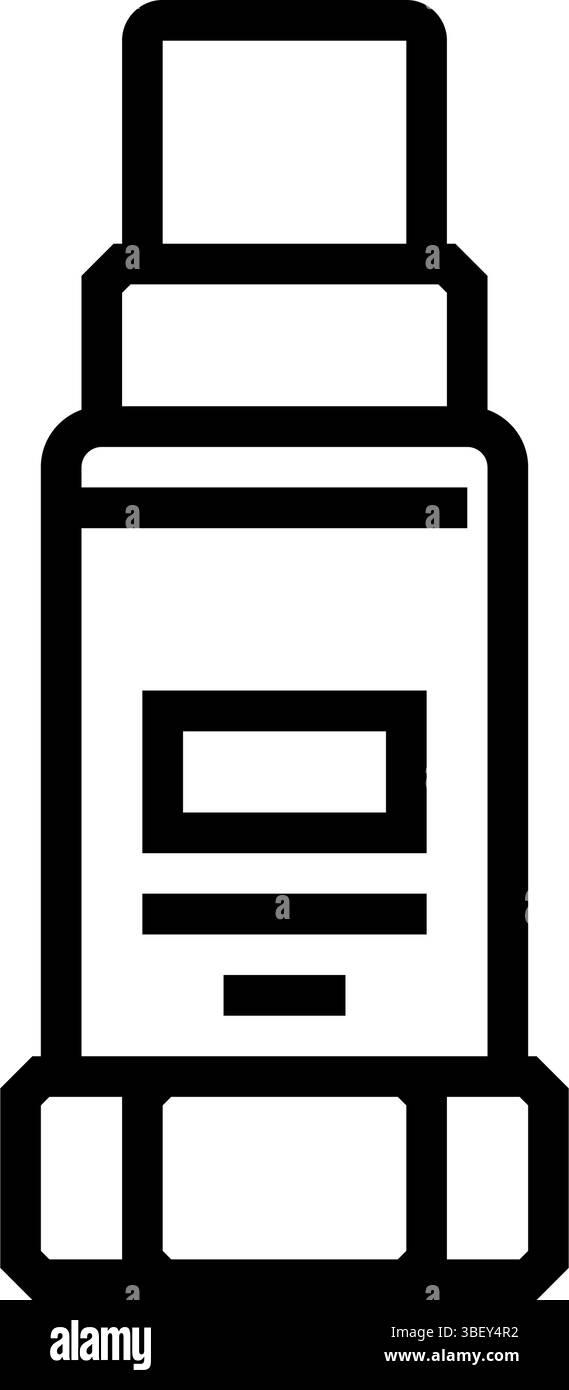 vibration sensor module line icon vector illustration Stock Vector ...