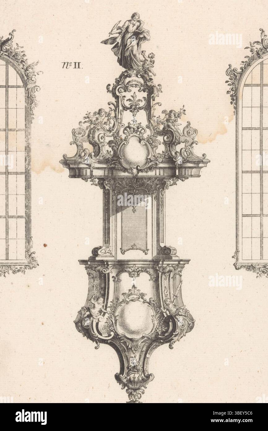 Augsburg, Hertel, Johann Georg (I), Habermann, Franz Xaver, pulpits ...