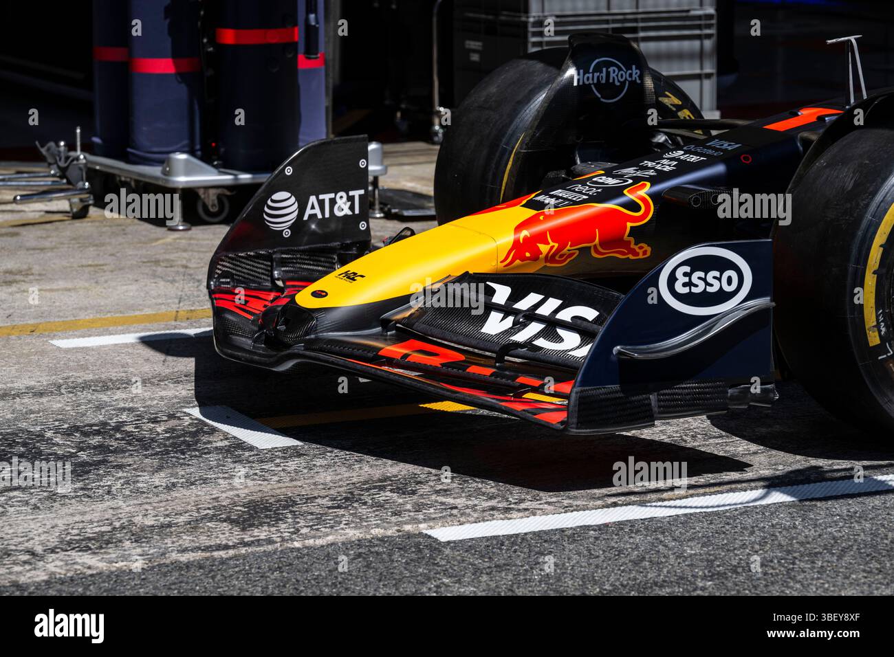 Red Bull Racing RB21, mechanical detail, front wing during the Formula ...
