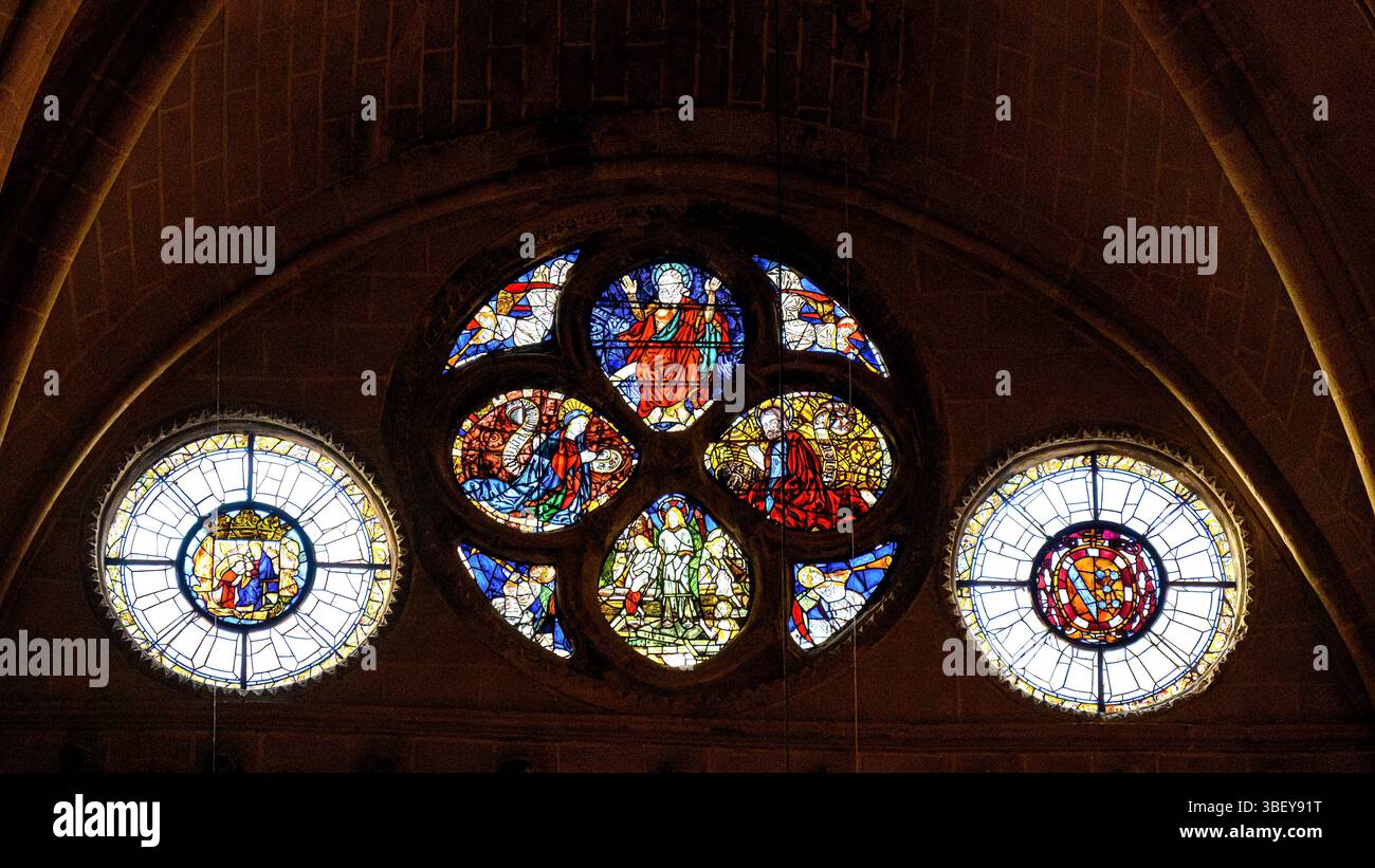 Ancient glass skylight, a medieval architectural feature inside the ...