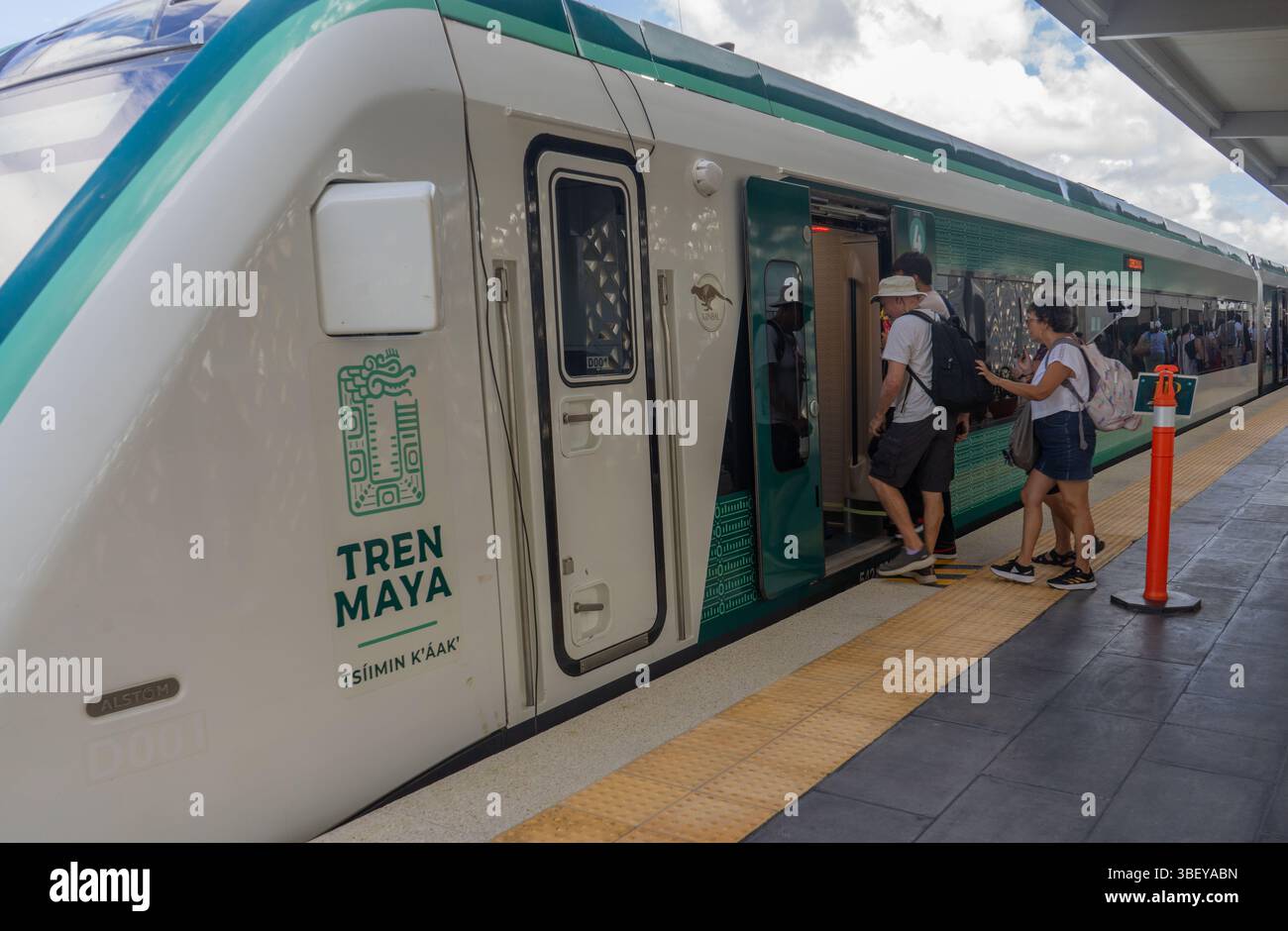 Passengers at Maya Train / Tren Maya new rail route connecting Mayan ...