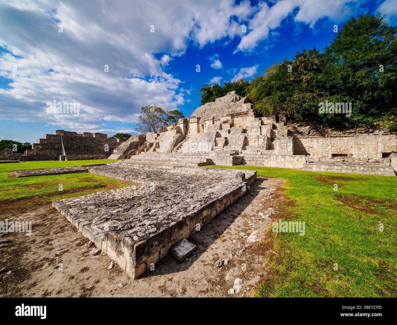 Great Acropolis, Edzna Archaeological Site, Campeche State, Mexico ...