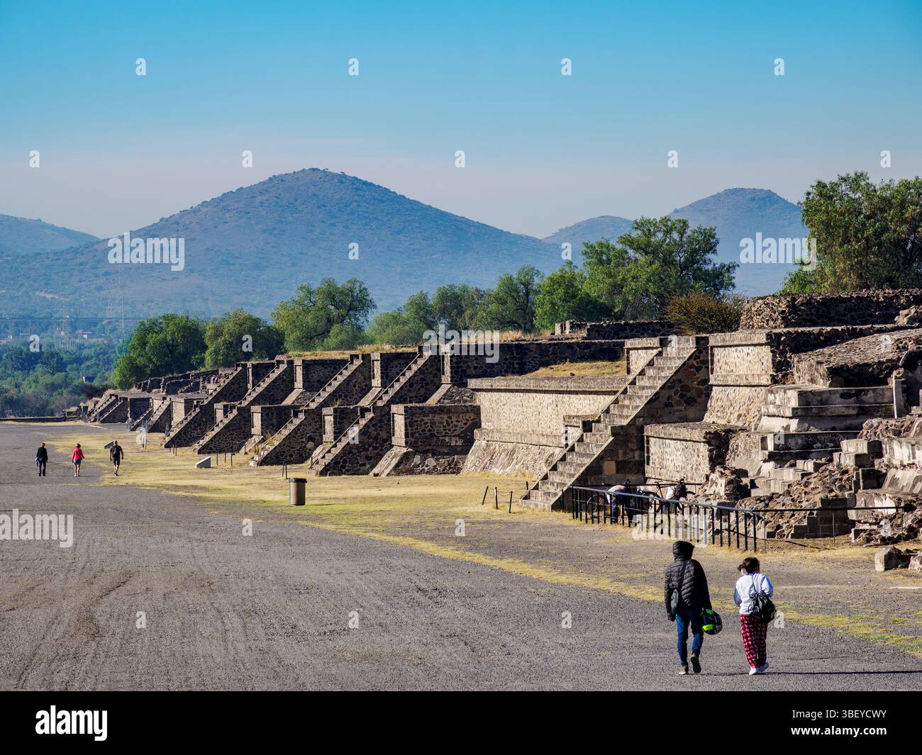 Avenue of the Dead, Teotihuacan, Mexico State, Mexico Stock Photo - Alamy