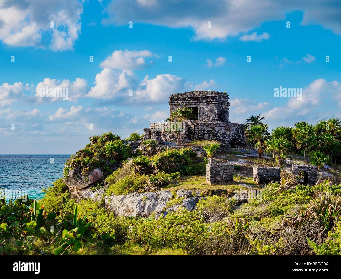 Temple of the God of Wind, Tulum Archeological Site, Quintana Roo State ...