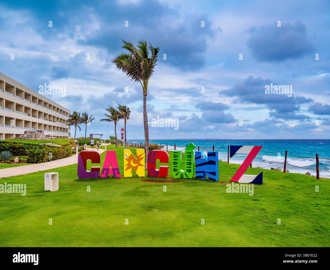 Cancun Letters, Cancun, Quintana Roo State, Mexico Stock Photo - Alamy