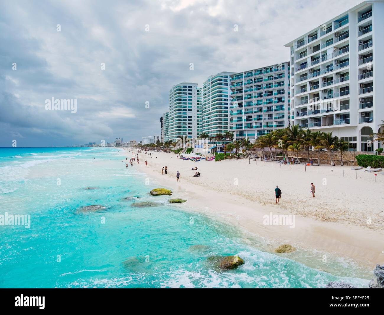 Chacmool Beach, Cancun, Quintana Roo State, Mexico Stock Photo - Alamy