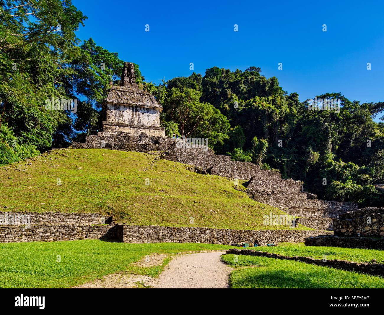 Temple of the Cross, Palenque Archaeological Site, Palenque, Chiapas ...