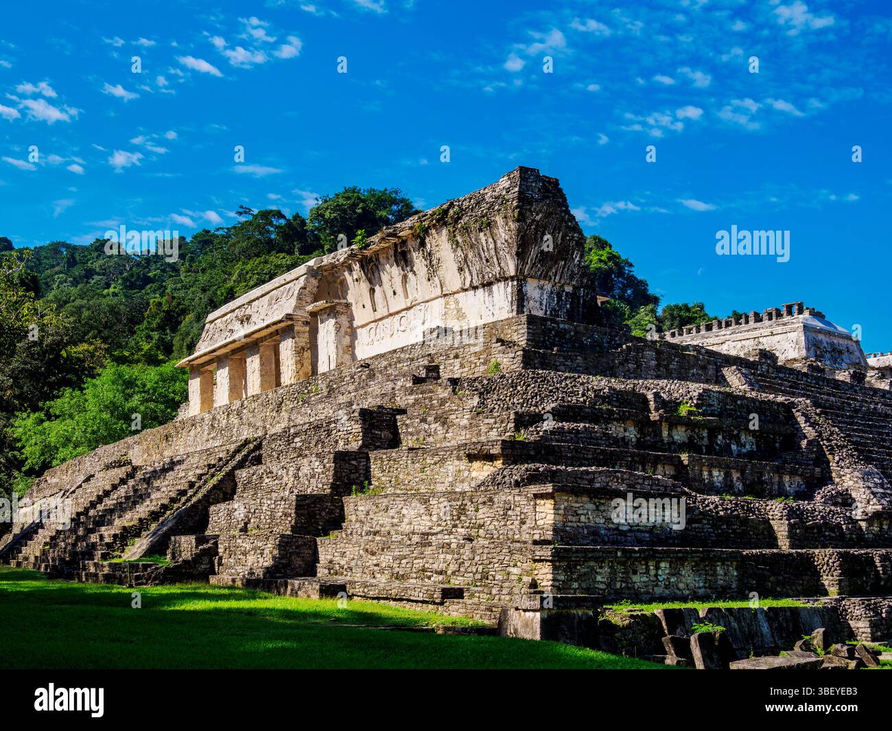 The Palace, Palenque Archaeological Site, Palenque, Chiapas State ...