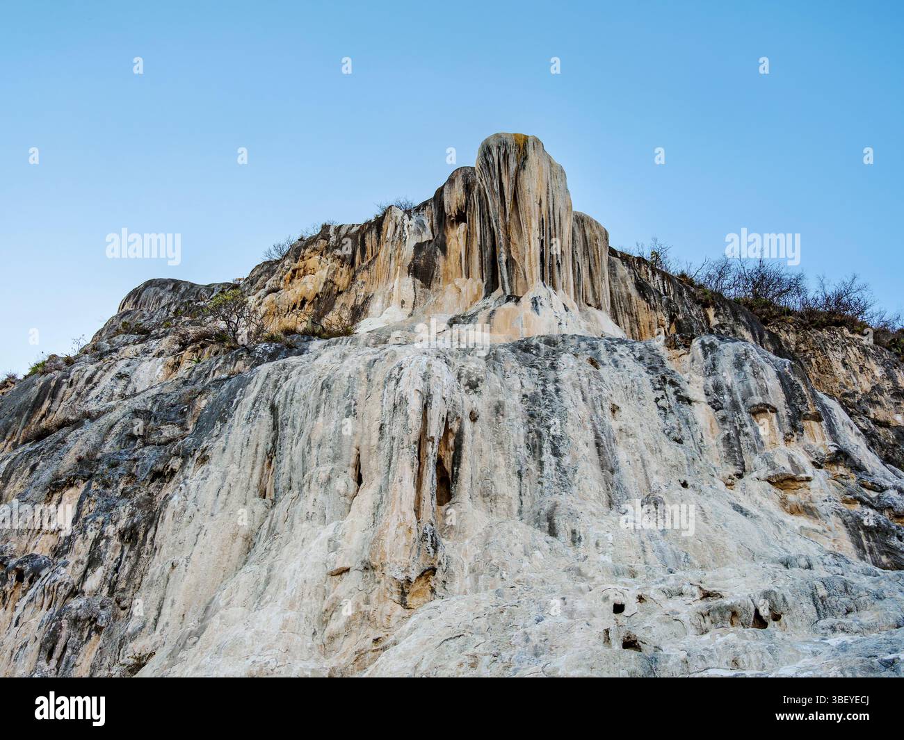 Petrified Waterfall at dusk, Hierve el Agua, San Lorenzo Albarradas ...
