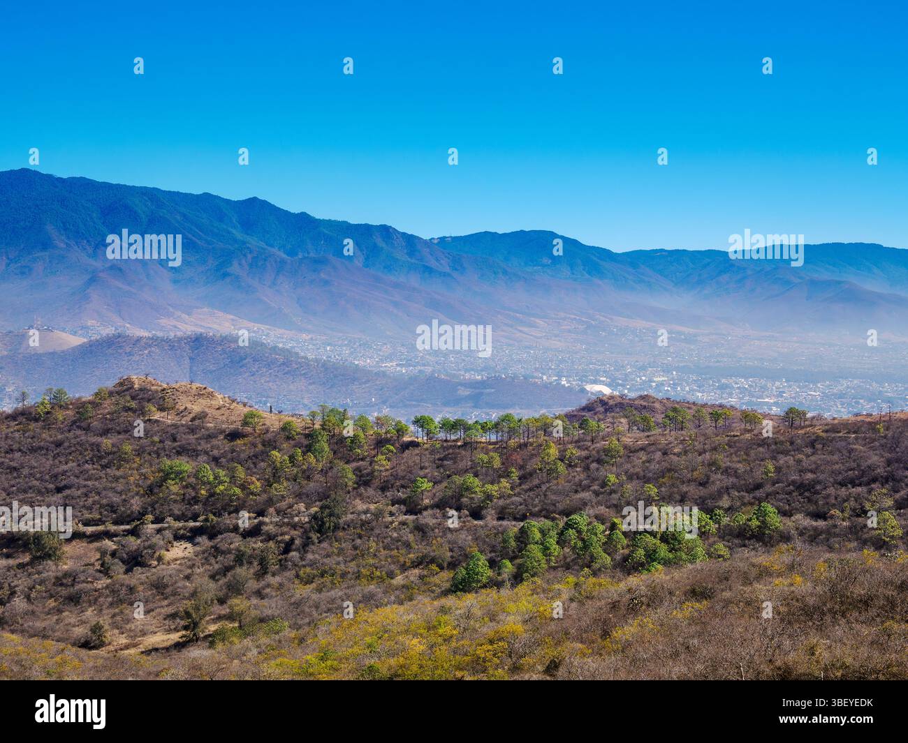 Landscape of Monte Alban, Oaxaca State, Mexico Stock Photo - Alamy