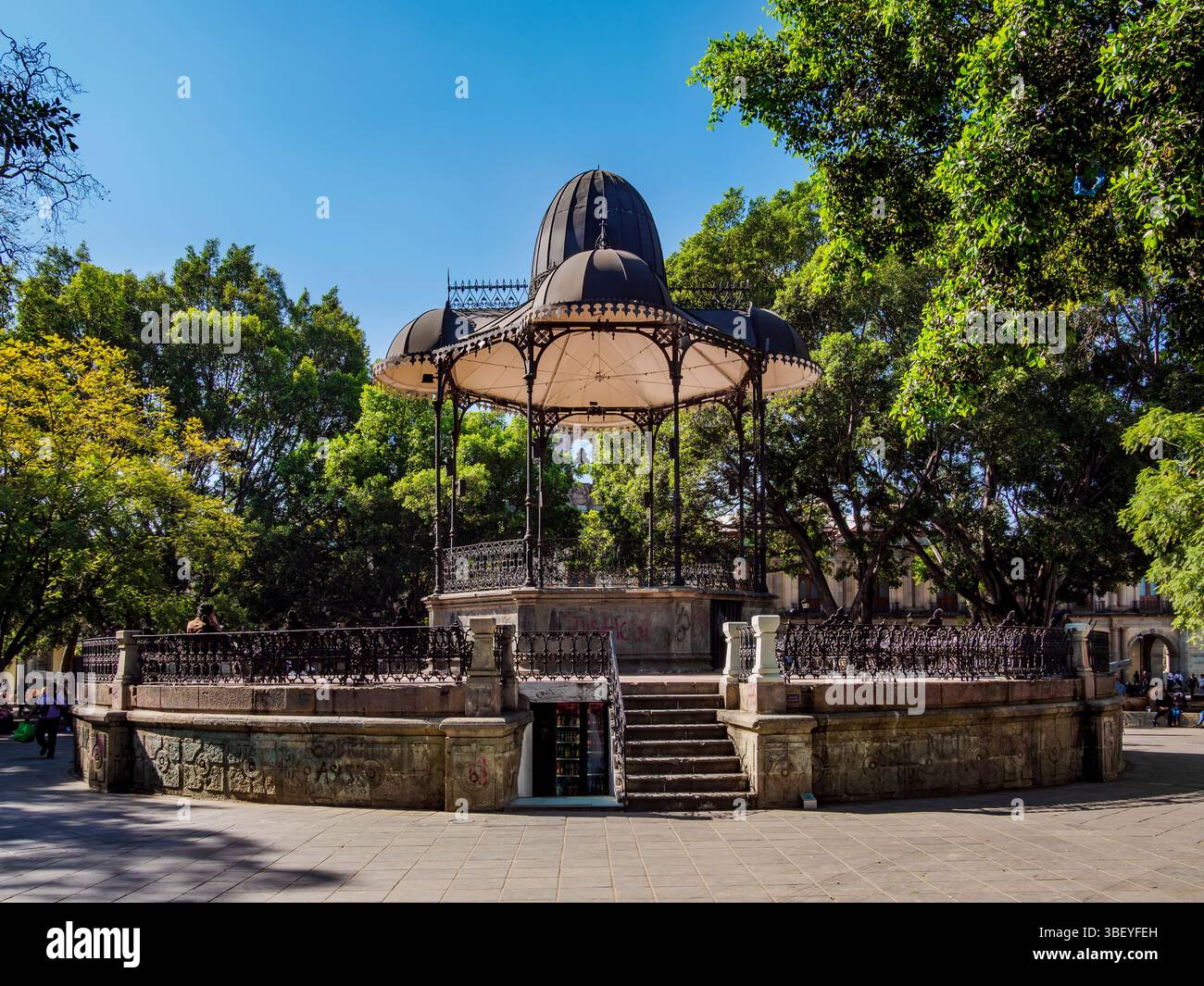 Bandstand at Zocalo or Constitution Square, Oaxaca de Juarez, Oaxaca ...