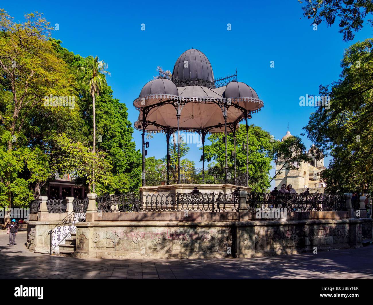 Bandstand at Zocalo or Constitution Square, Oaxaca de Juarez, Oaxaca ...