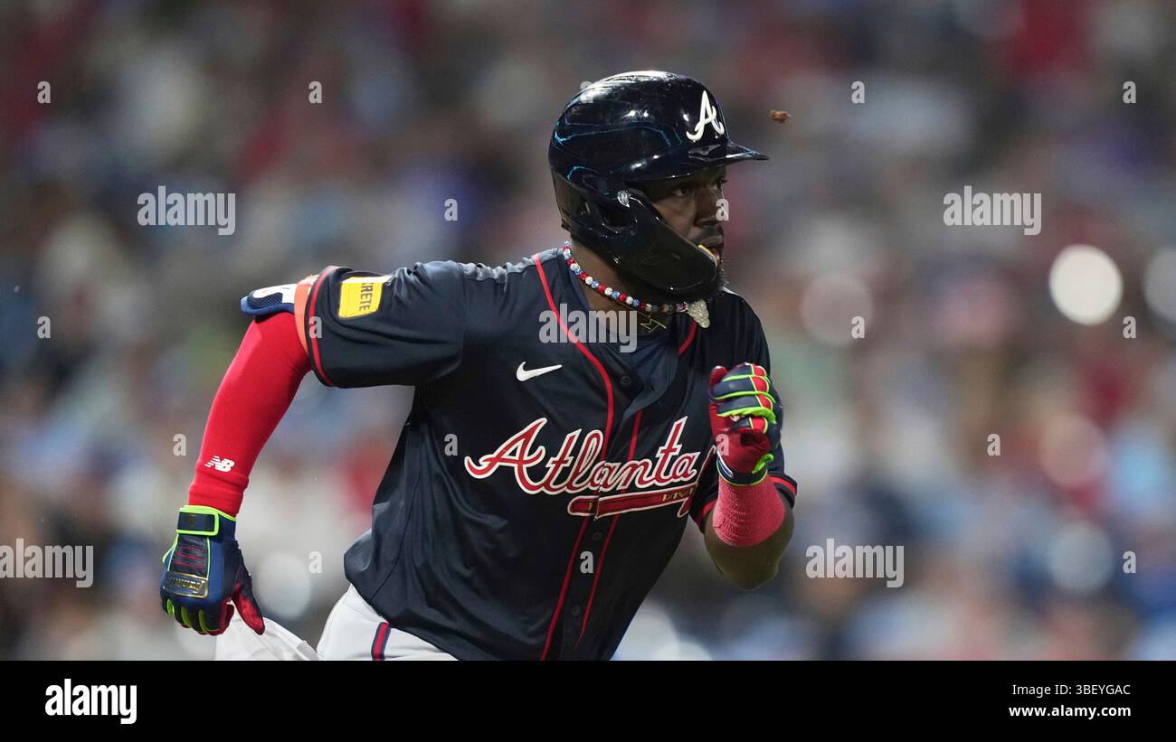 Atlanta Braves' Michael Harris II plays during the second baseball game ...